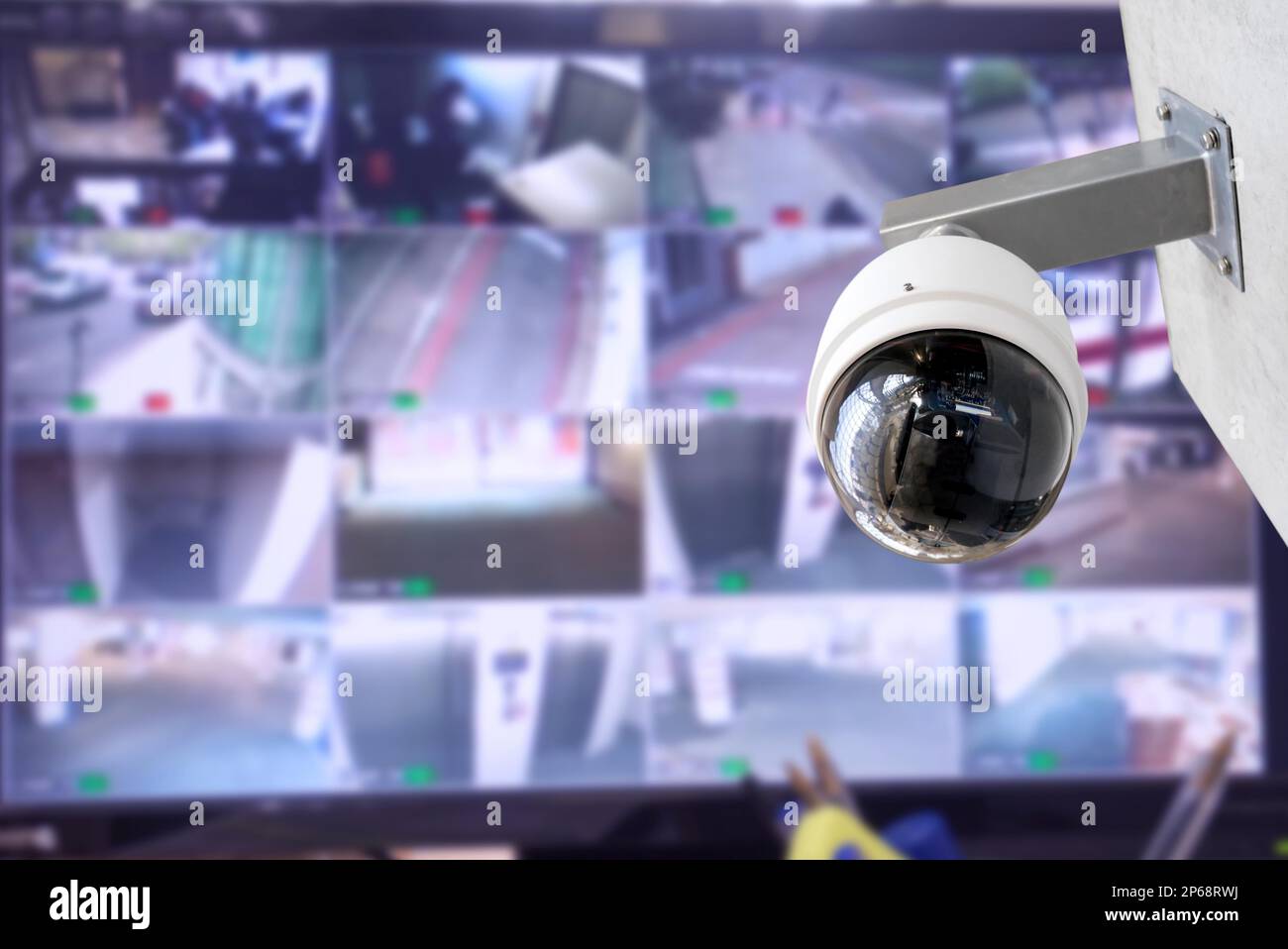 CCTV camera system, home security system concept, Security camera Stock ...