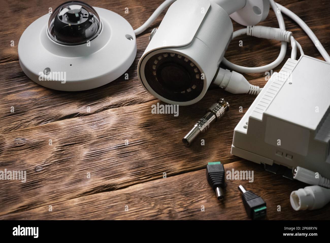 CCTV camera system, home security system concept, Security camera Stock ...