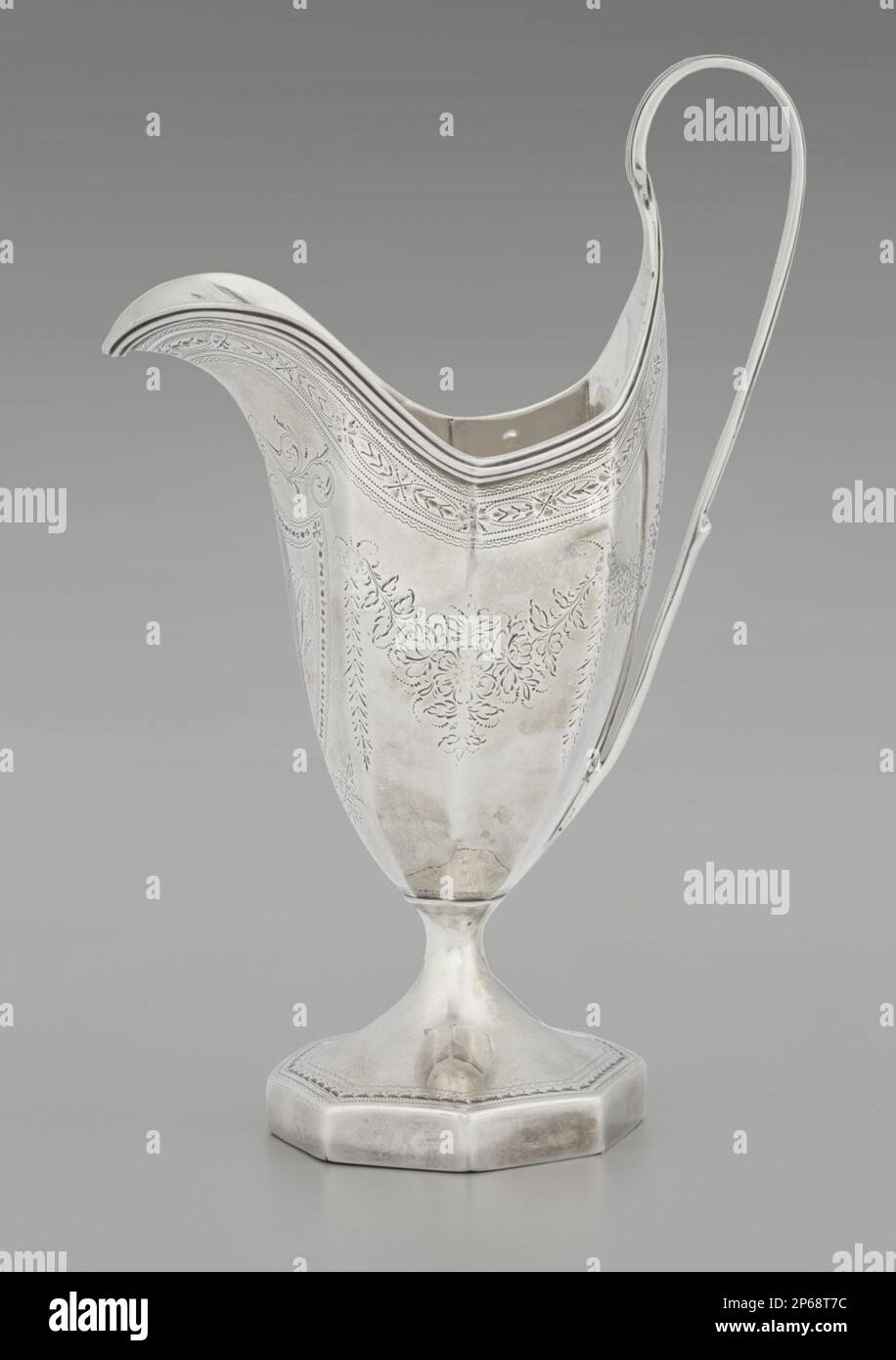 Hester Bateman, Cream Jug, 1789/90, silver Stock Photo - Alamy