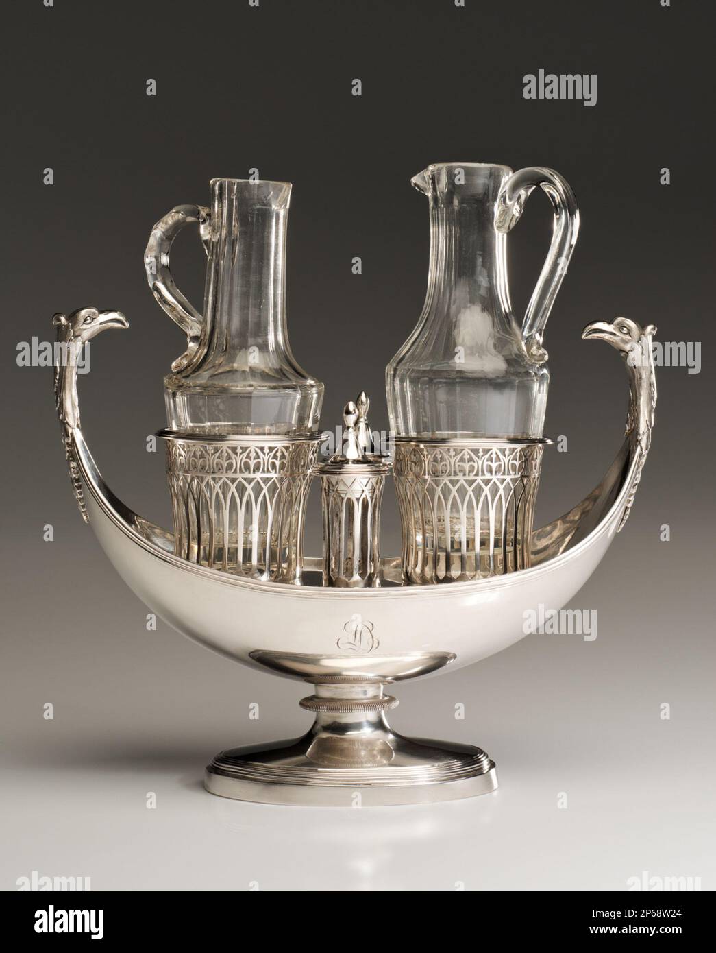 Jean Baptiste Potot, Cruet Stand with Oil and Vinegar Bottles, 1798 ...