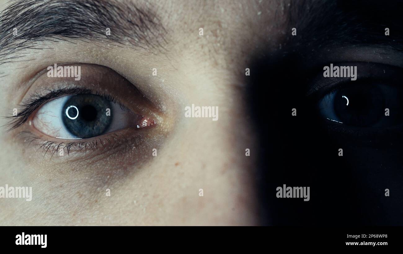 Beautiful blinking male eyes close hi-res stock photography and images ...