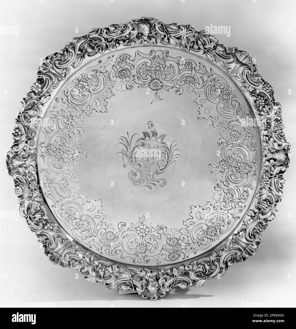 Silver salvers hi-res stock photography and images - Alamy