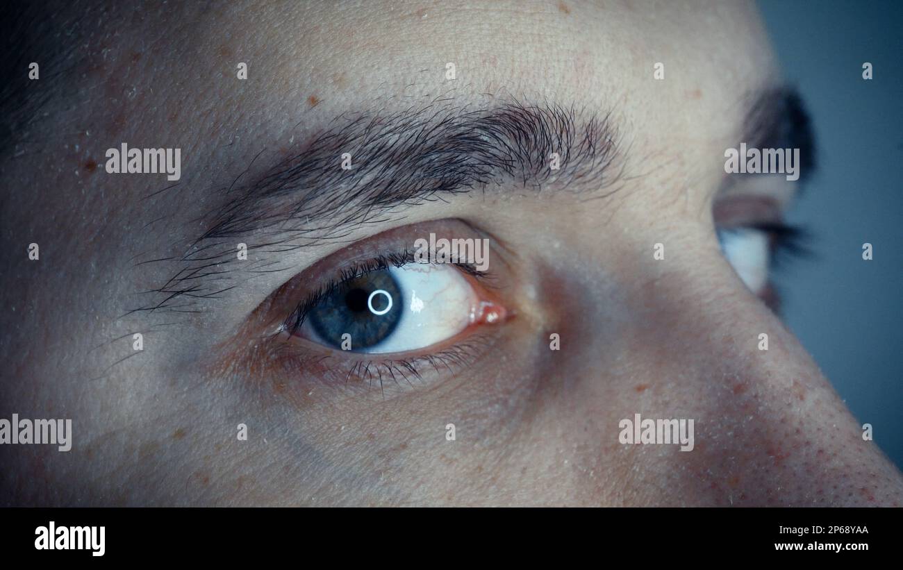 Blinking Eyes Close Up