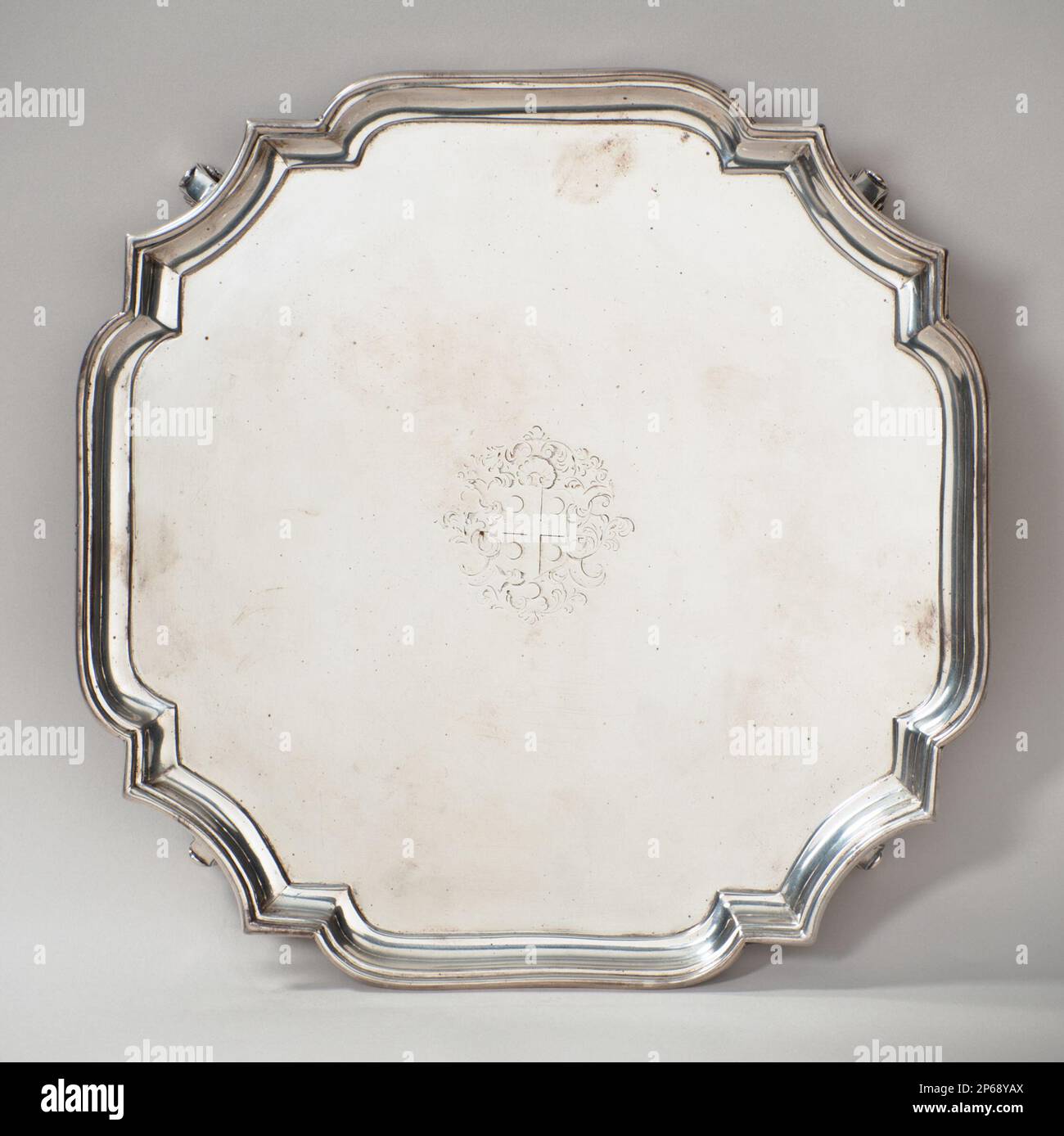 John Tuite, Salver, 1728/29, silver Stock Photo - Alamy