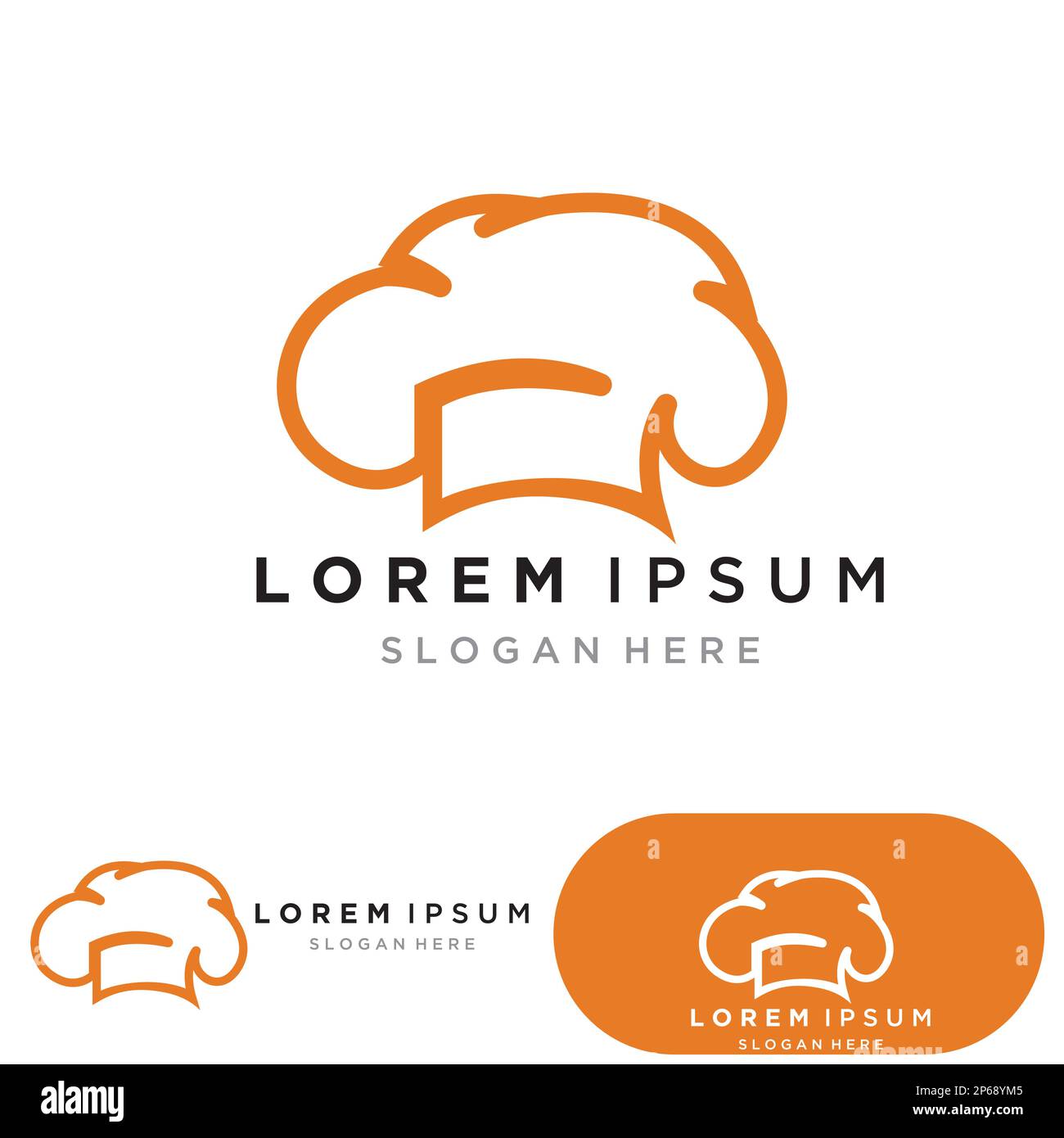 chef hat logo vector design template Stock Vector Image & Art - Alamy