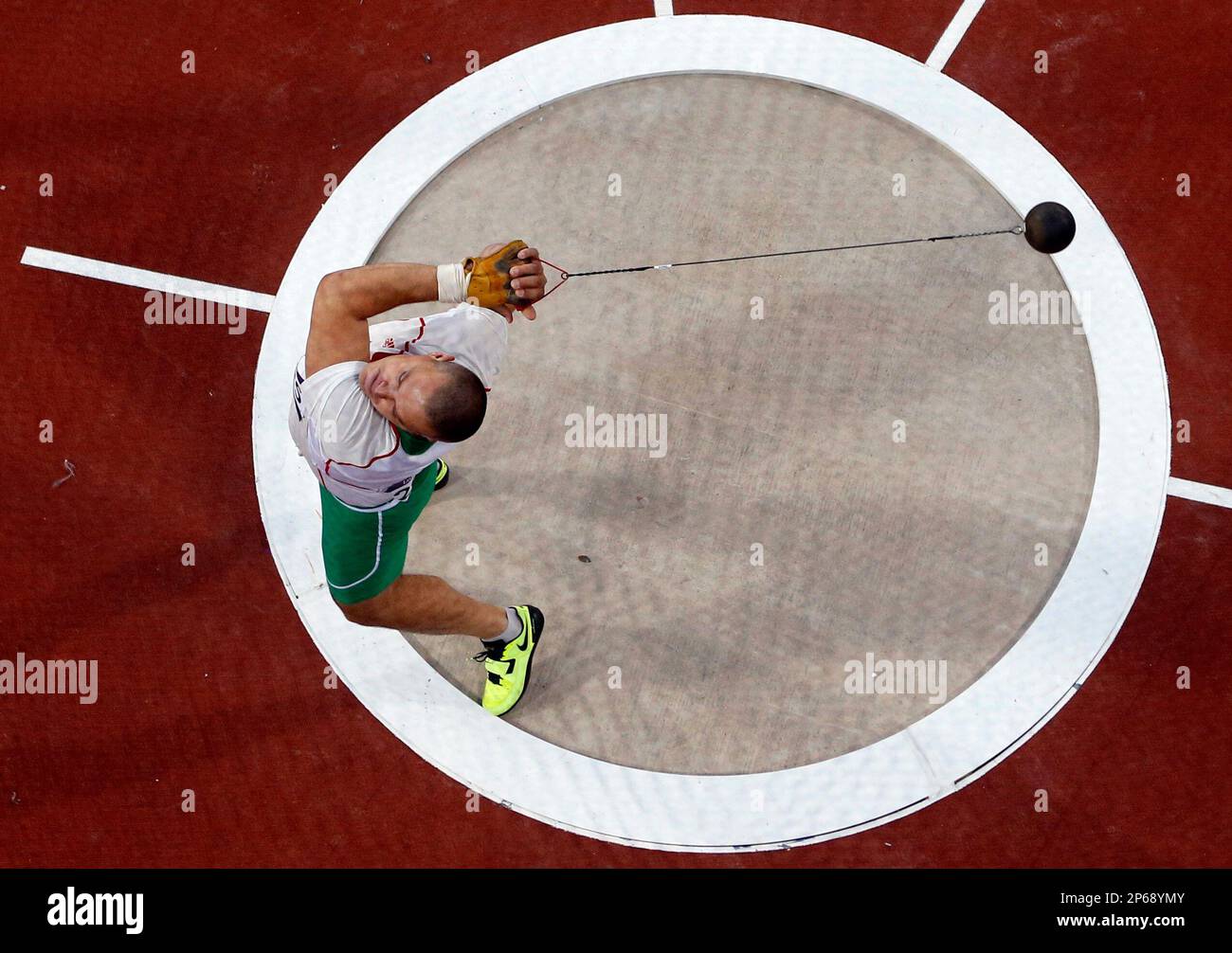 Hungary's Krisztian Pars competes in the men's hammer throw final ...