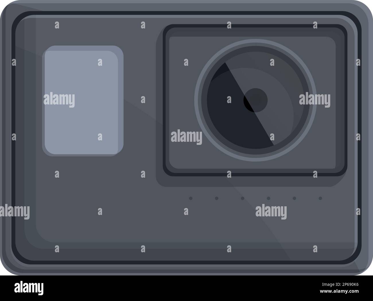 Recorder camera icon cartoon vector. Go pro action. Car dashcam Stock ...