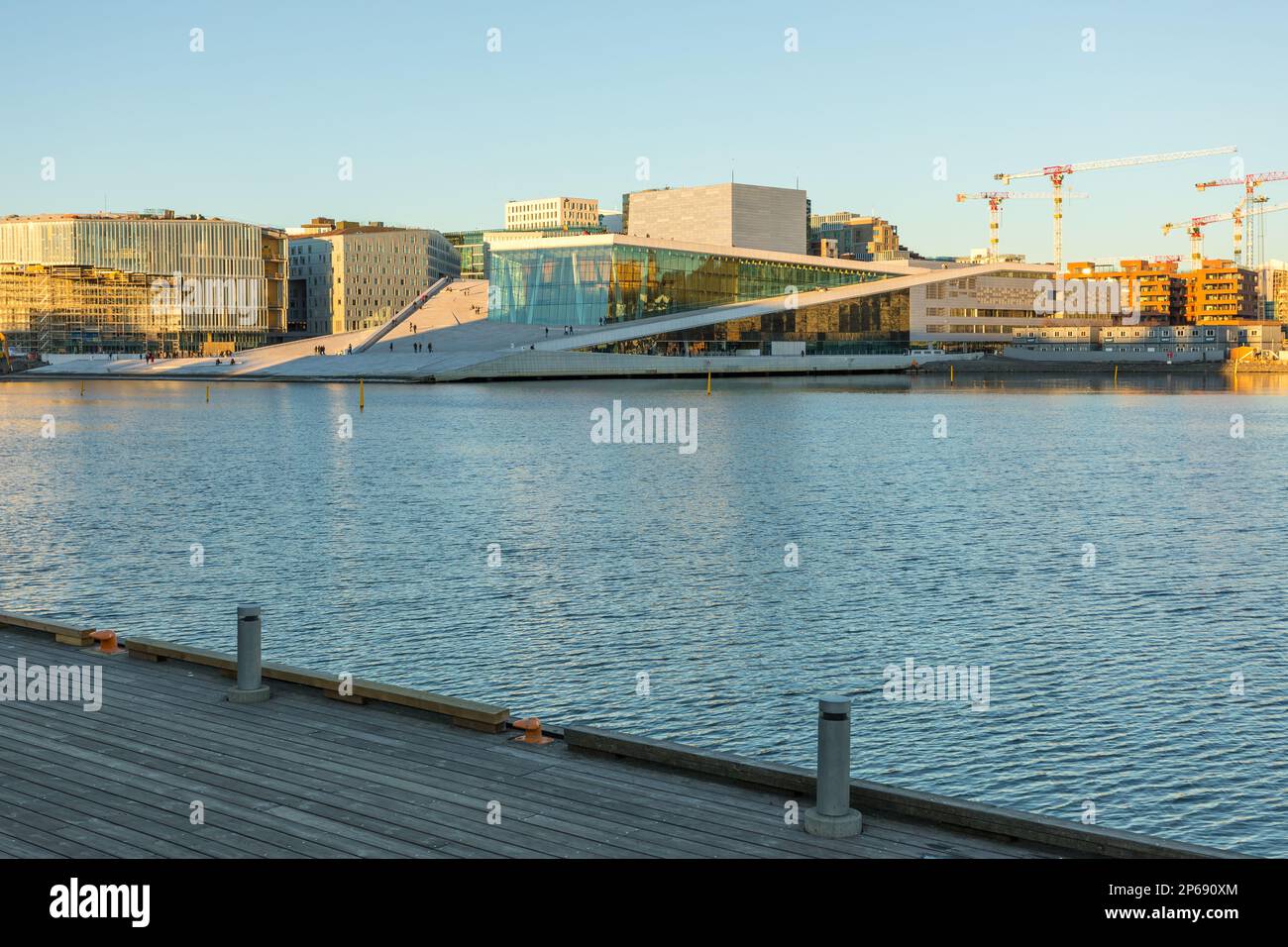 Norway, Oslo - 17 February 2019: View on a side of the National Oslo ...