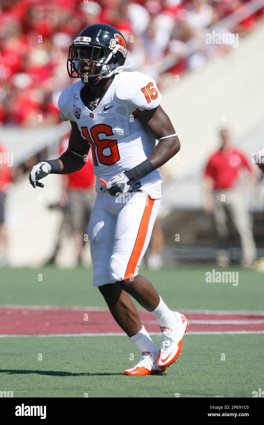 MADISON, WI - SEPTEMBER 10: Rashaad Reynolds #16 of the Oregon State ...