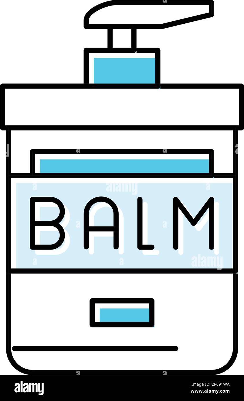 balm cream cosmetic color icon vector illustration Stock Vector Image ...
