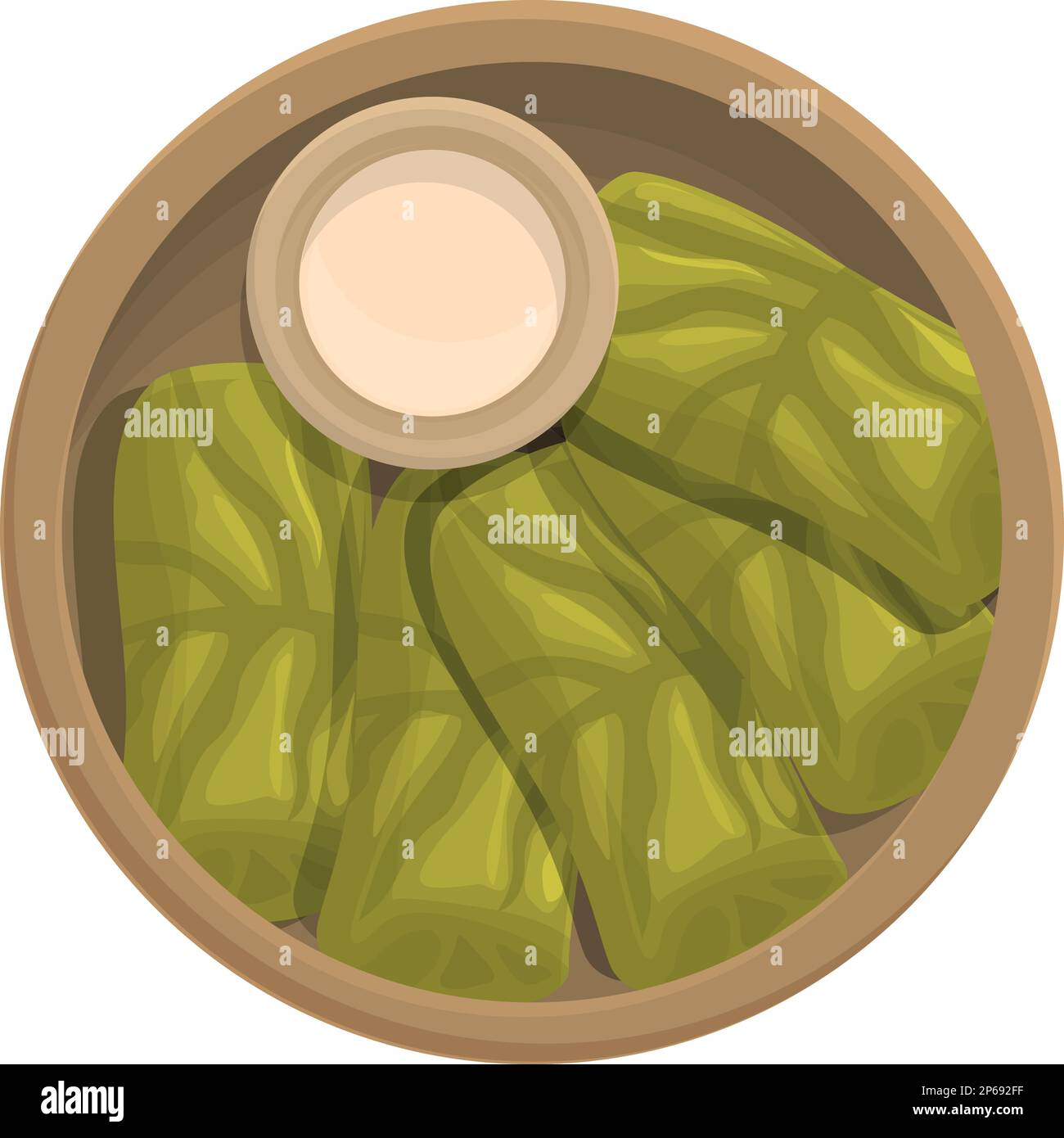 Healthy dolma icon cartoon vector. Food cuisine. Turkish menu Stock ...