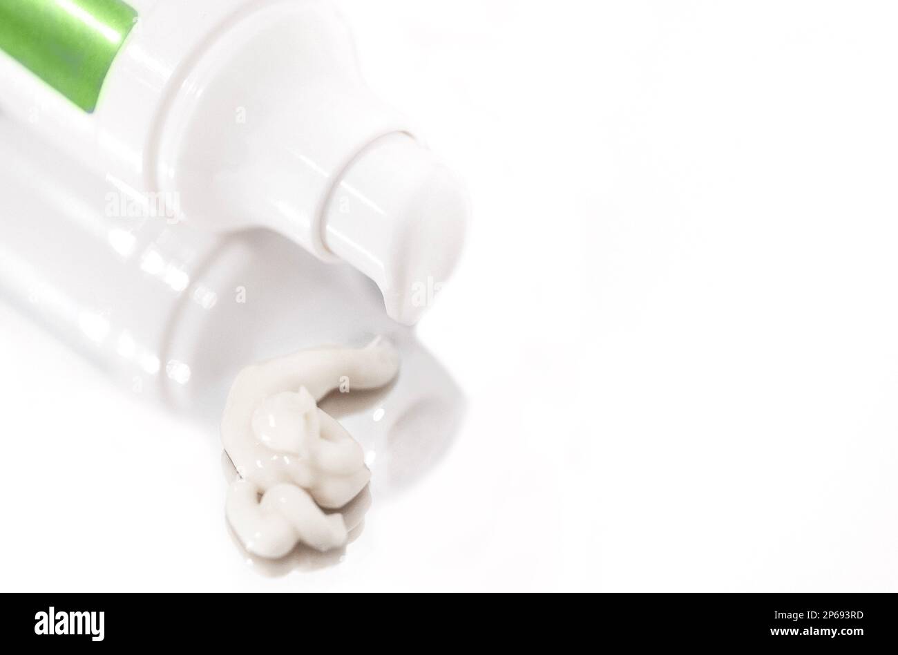 Extreme close up of mock up of tube of face or body cream. Texture ...