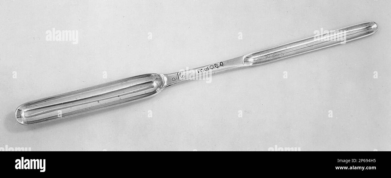 Alexander Ziegler, Marrow Scoop, 1800/1801, silver Stock Photo - Alamy