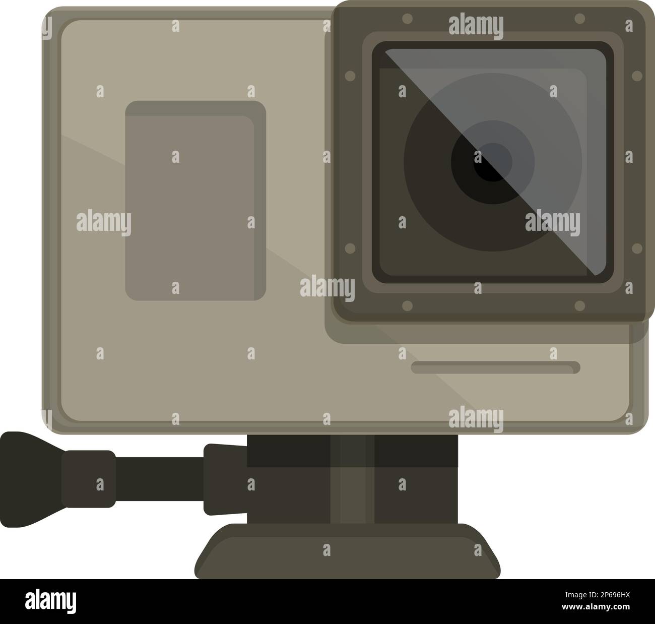 Hand action cam icon cartoon vector. Camera sport. Digital recorder ...