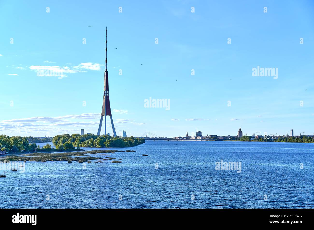 TV Tower in Riga. View from the Southern bridge Stock Photo - Alamy