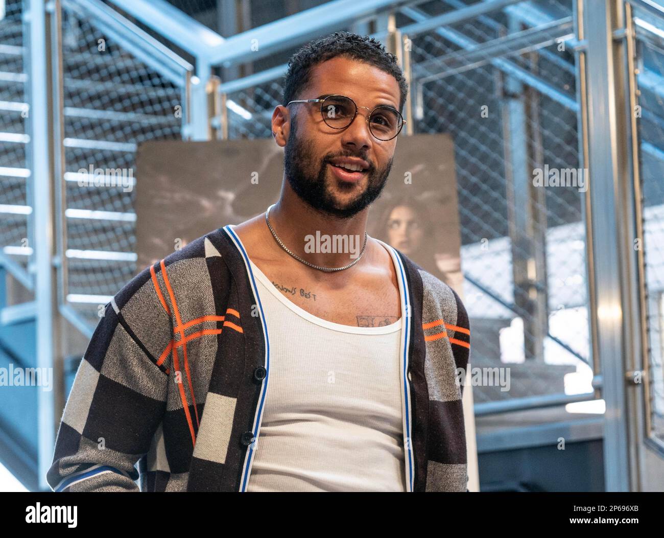 New York, New York, USA. 7th Mar, 2023. Mason Gooding visits Empire ...