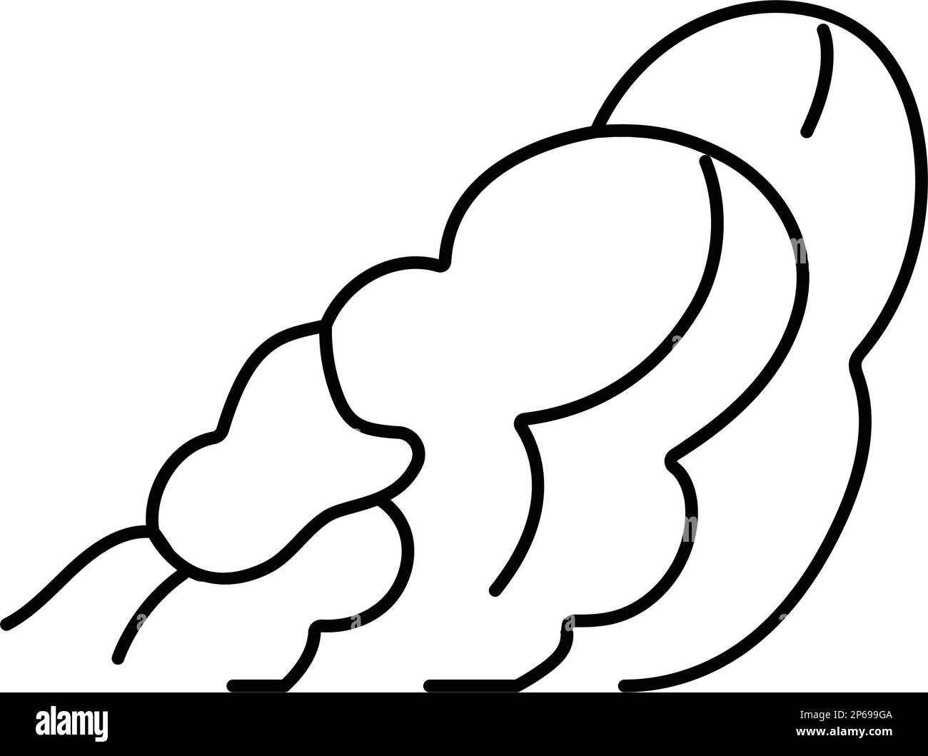 gas smell line icon vector illustration Stock Vector Image & Art - Alamy