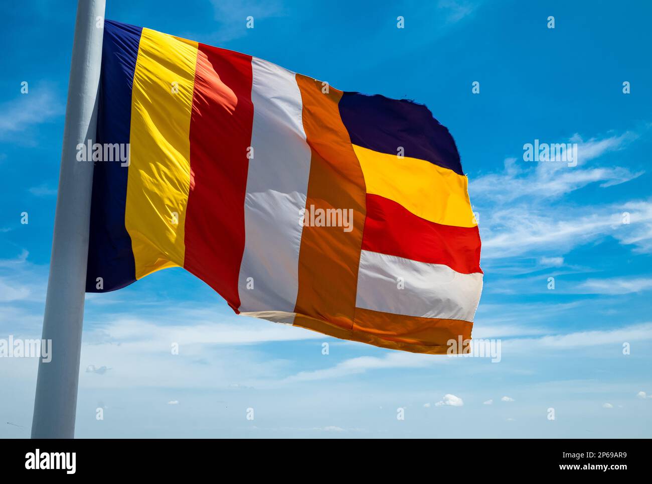 Buddhist flag hi-res stock photography and images - Alamy