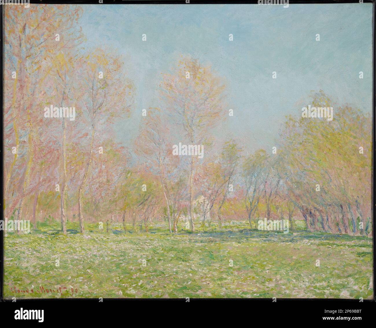 Claude Monet, Spring in Giverny, 1890, oil on canvas Stock Photo - Alamy