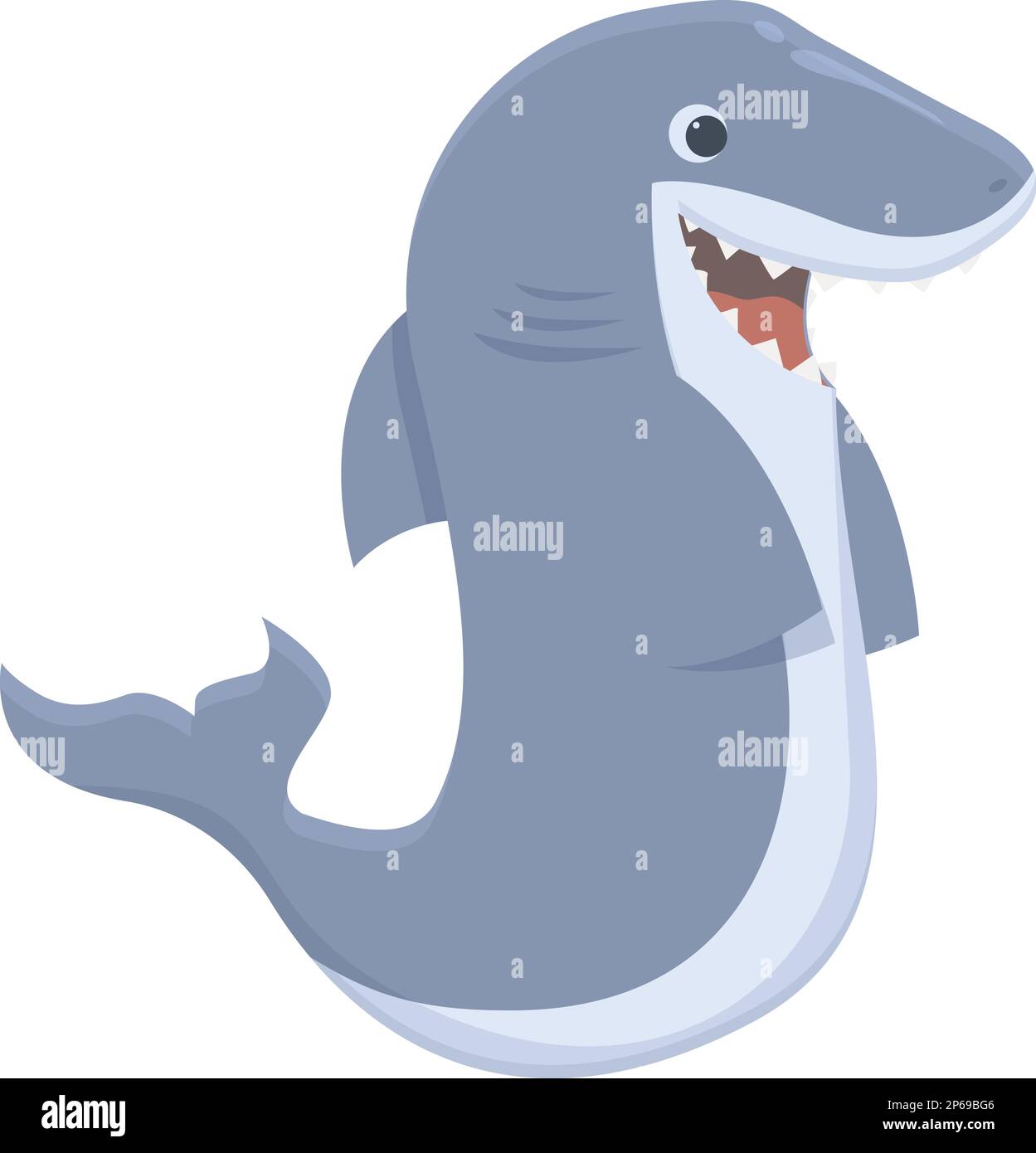 Smiling shark icon cartoon vector. Danger sign. Security australia ...