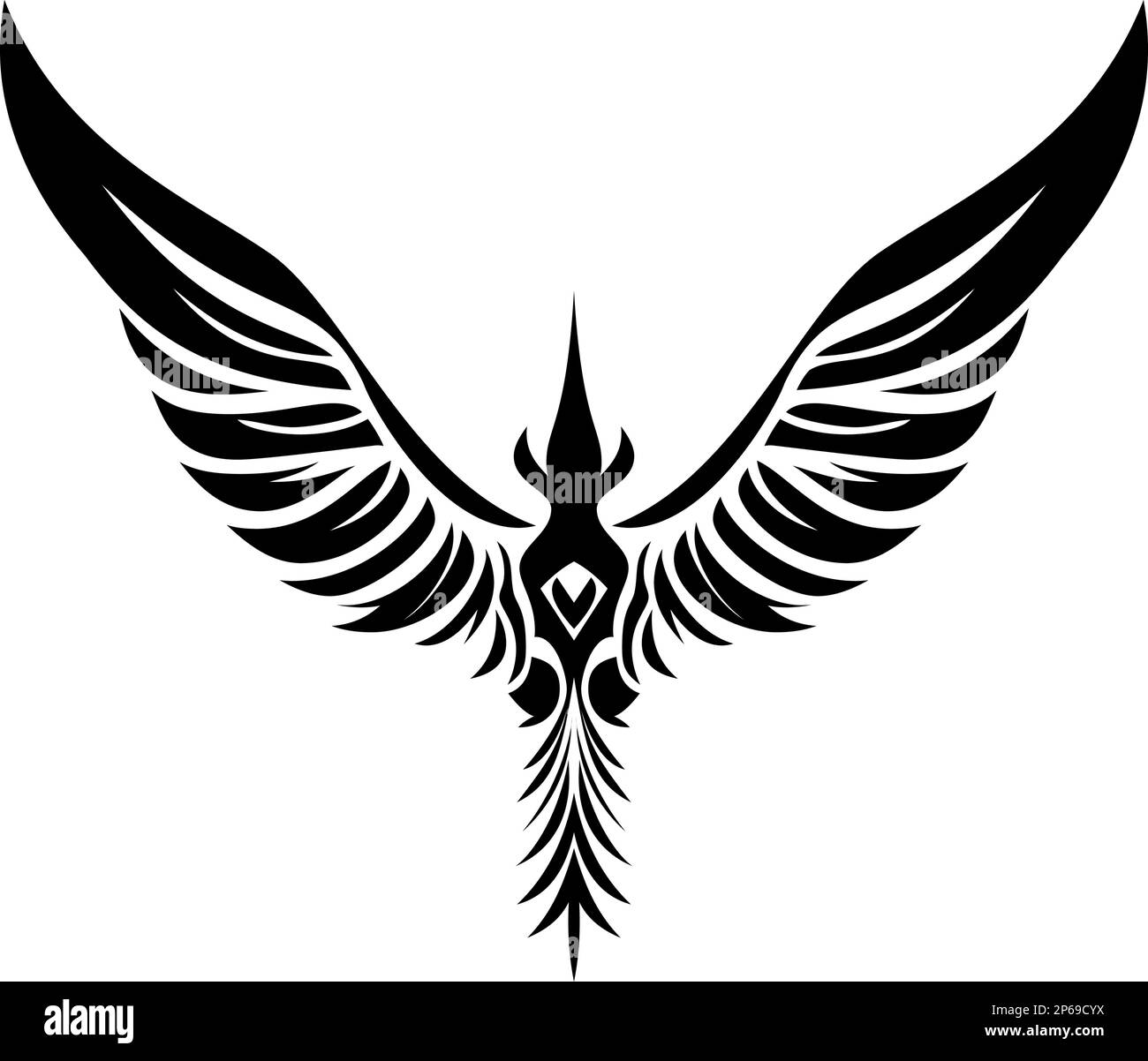 Tribal Phoenix Tattoo Designs Chest