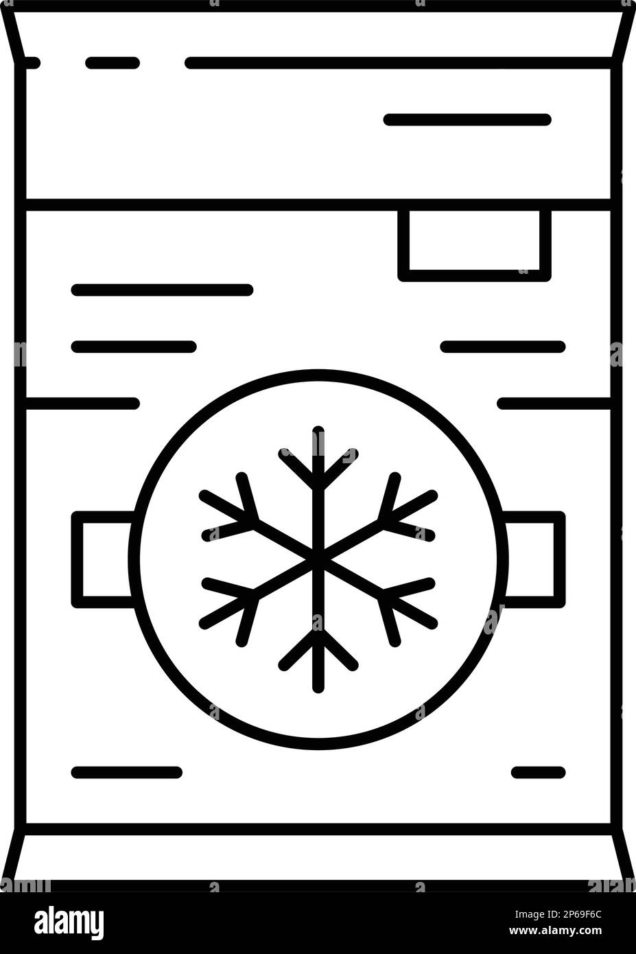 instant cold compress first aid line icon vector illustration Stock ...