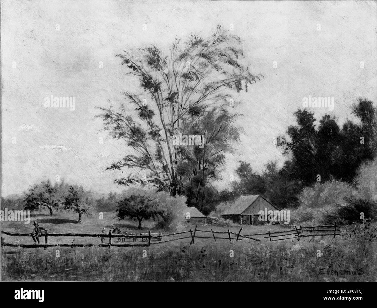 American painting farm hi-res stock photography and images - Alamy