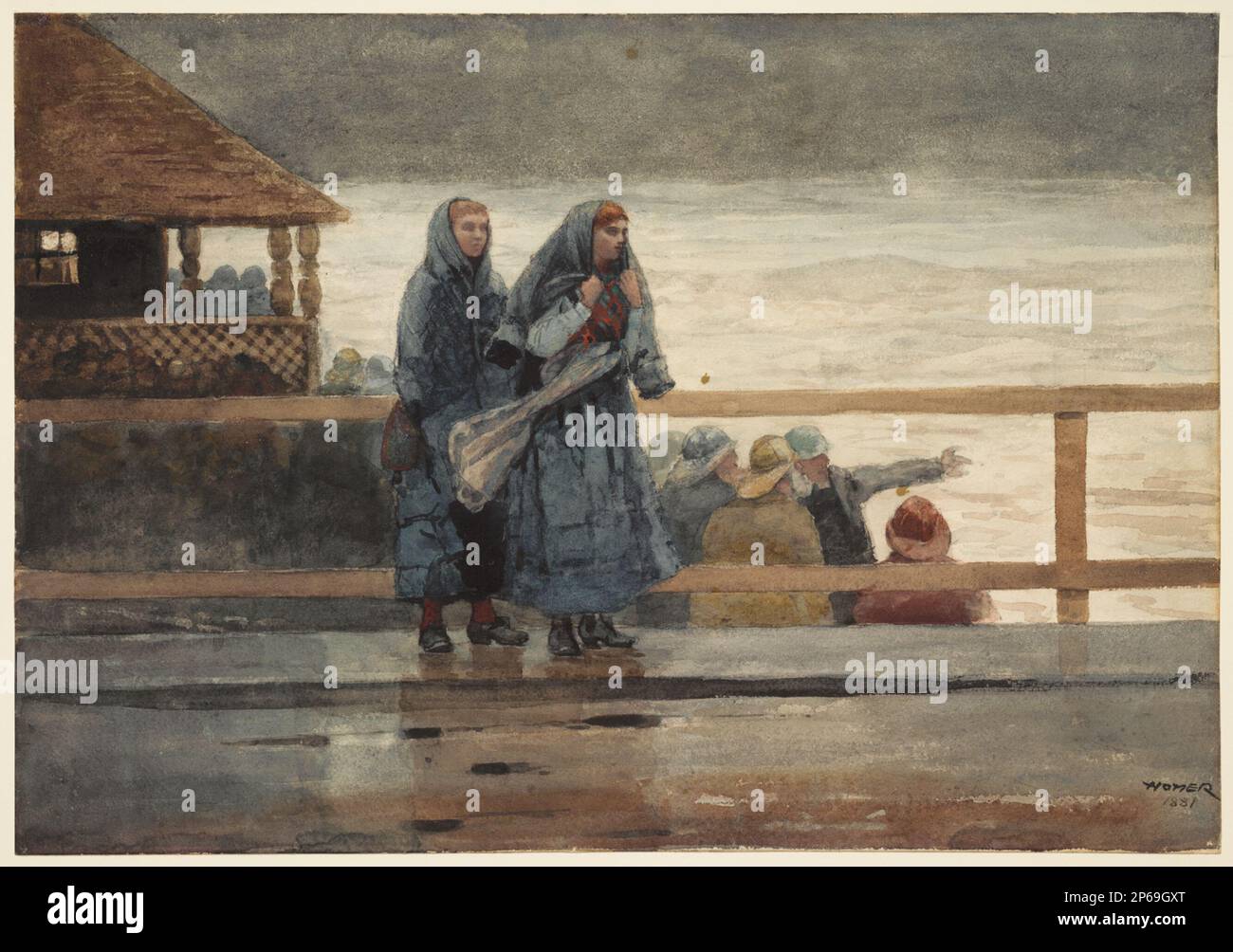 Winslow Homer, Perils of the Sea, 1881, watercolor over graphite on ...