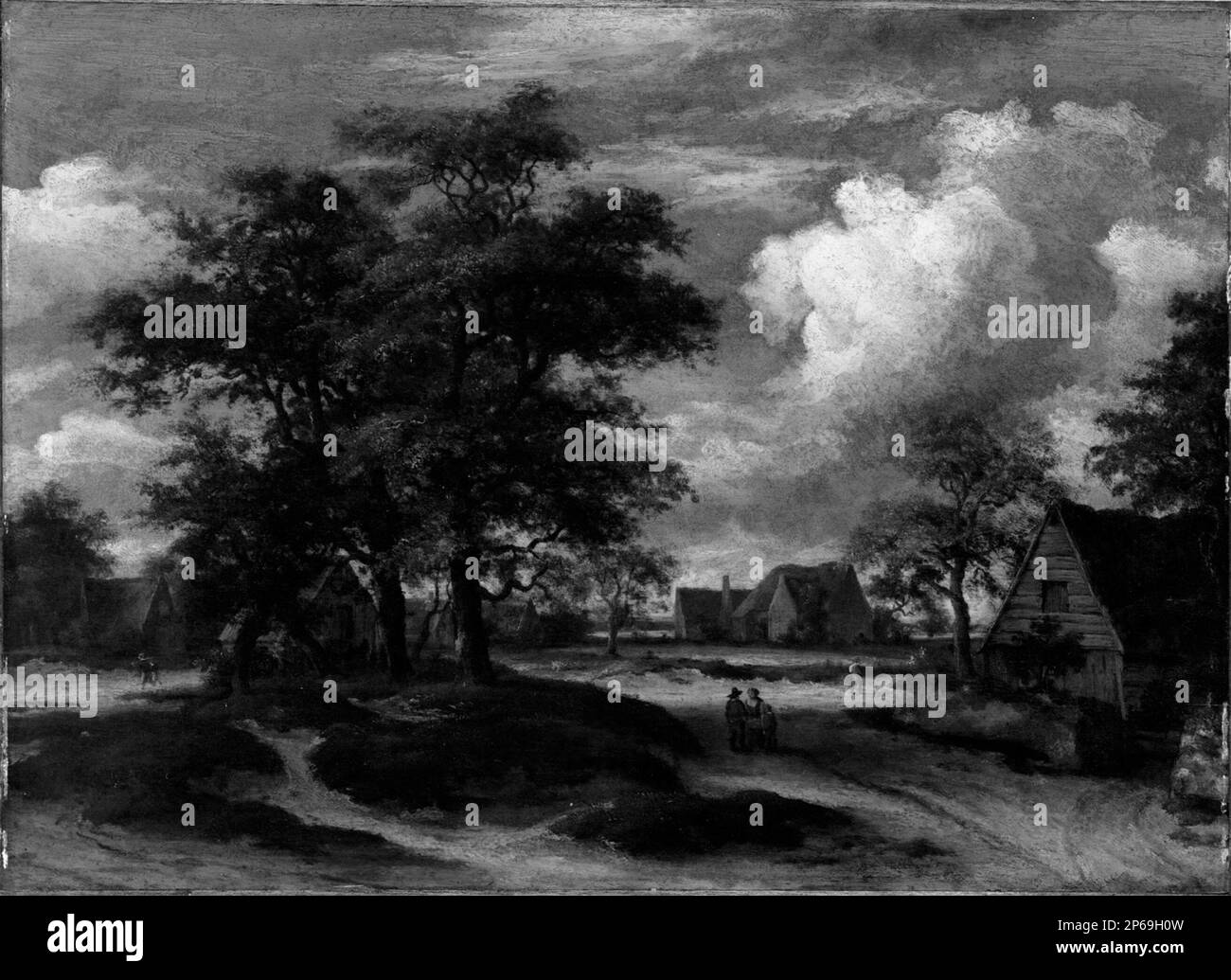 Style of Meindert Hobbema, Woodland Landscape with a Farm, 1658–1912 ...