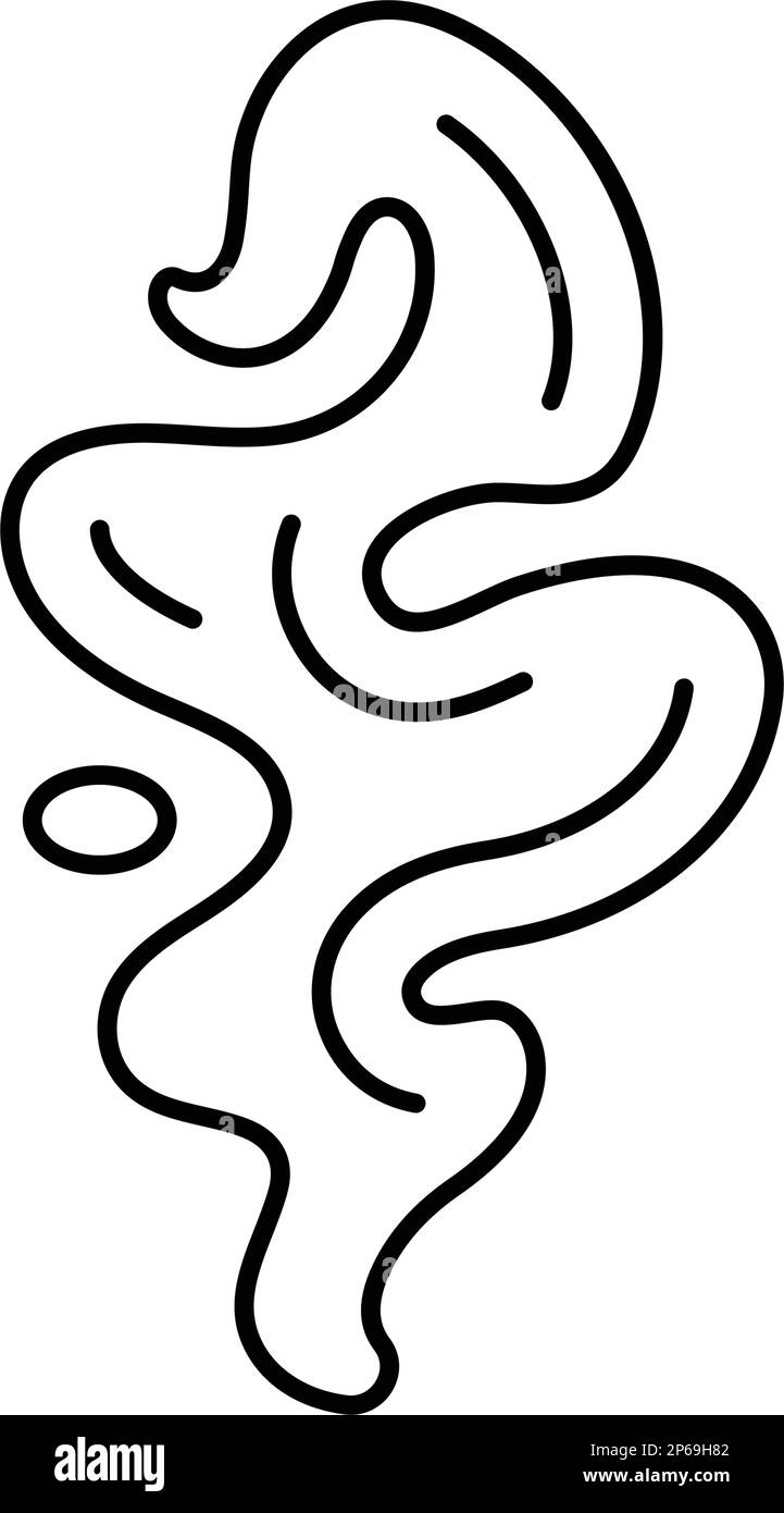 vapour smell line icon vector illustration Stock Vector Image & Art - Alamy