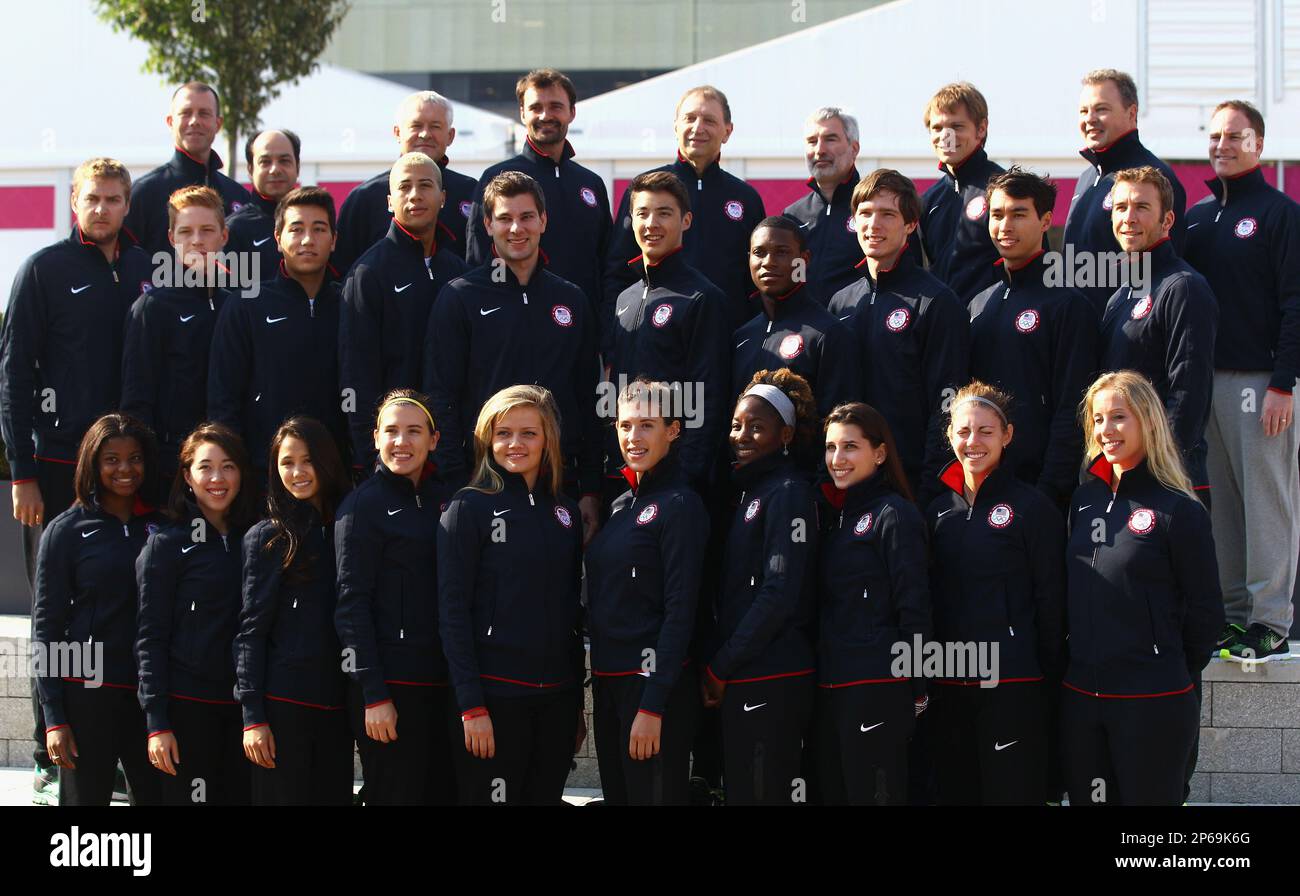 Members of the United States Olympic team pose for a picture during the ...