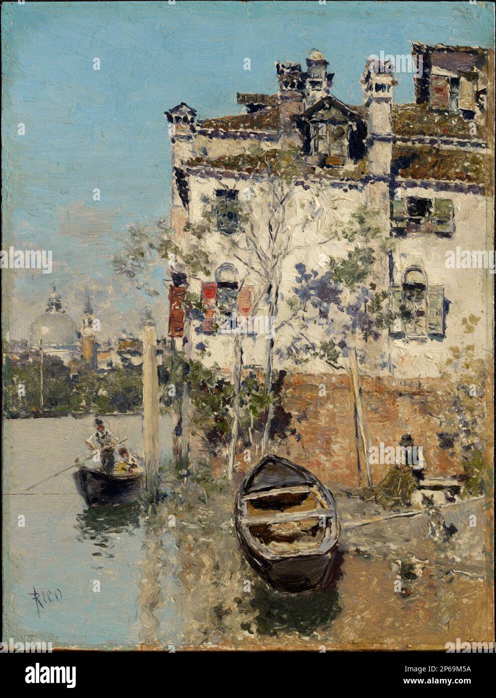 Martín Rico y Ortega, Venice, House on the Canal, c. 1900, oil on panel ...