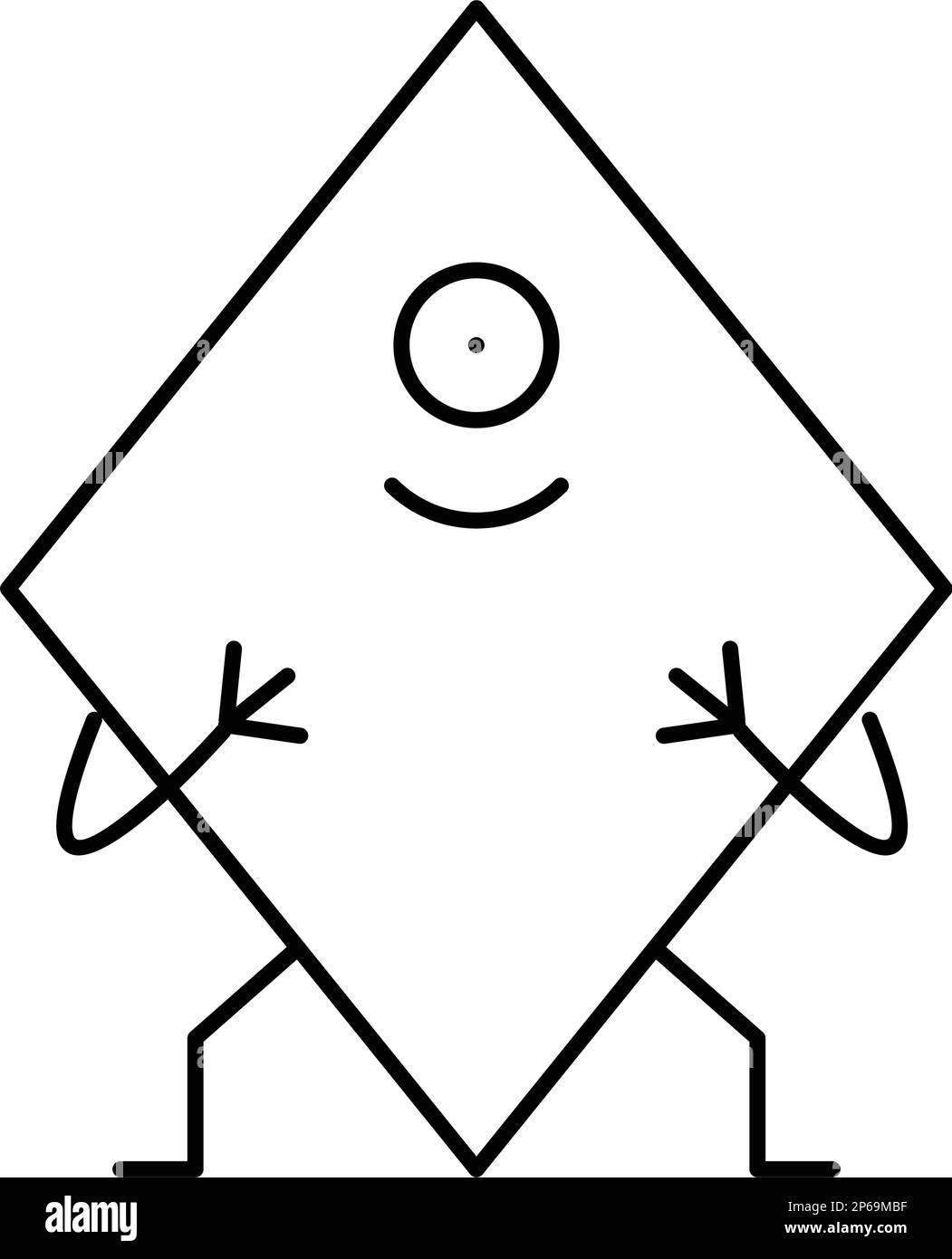 Diamond shape child Black and White Stock Photos & Images - Alamy