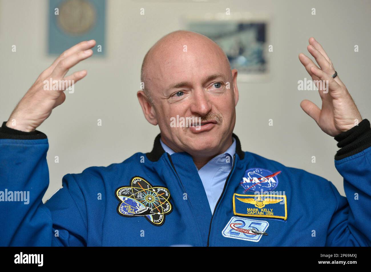 Mark Kelly, retired NASA astronaut and commander of mission STS-134 ...