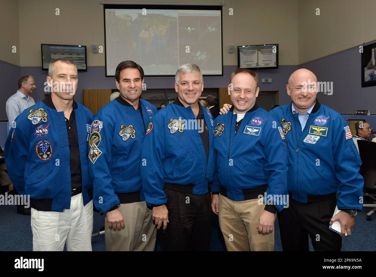 NASA astronauts Andrew J. Feustel, Gregory Errol Chamitoff, Gregory H ...