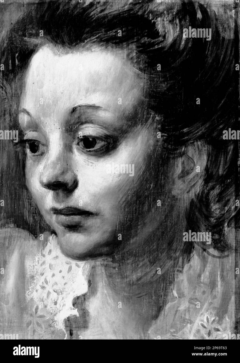 Paul Lewis Clemens, Head of Ruth, c. 1941, oil on panel Stock Photo - Alamy