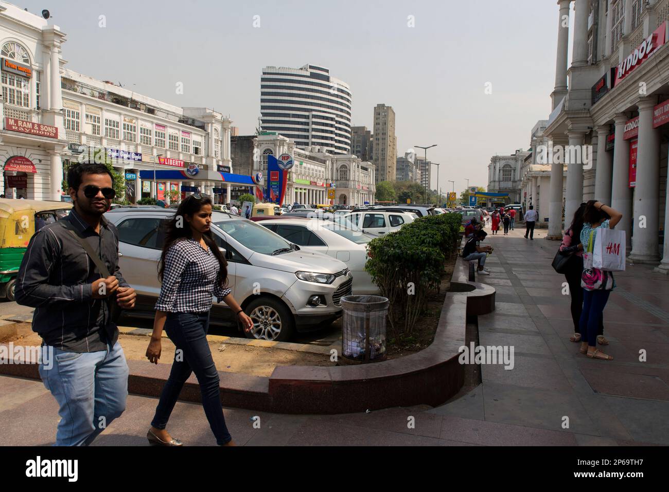 Street of New Delhi Stock Photo - Alamy