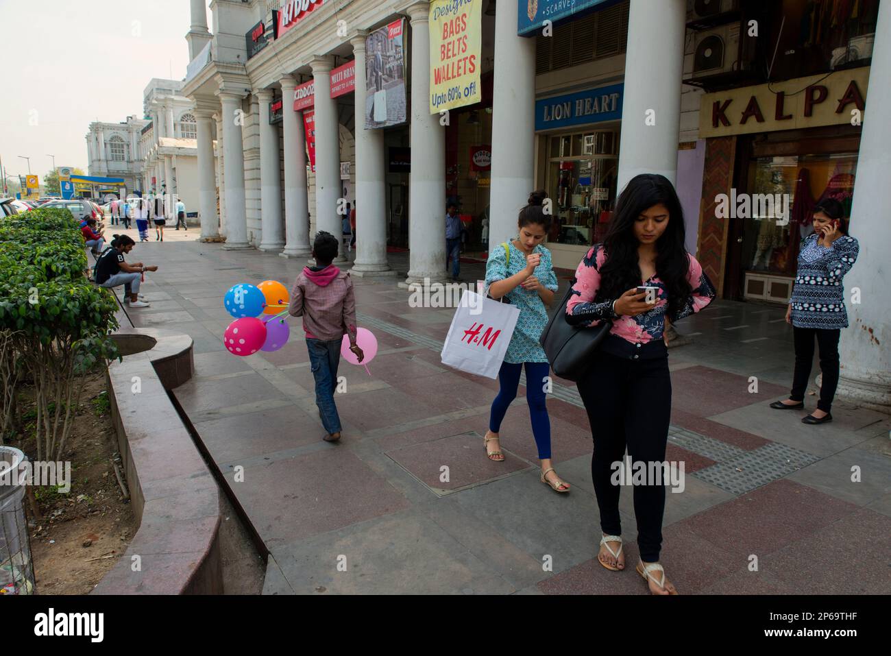 Street of New Delhi Stock Photo - Alamy