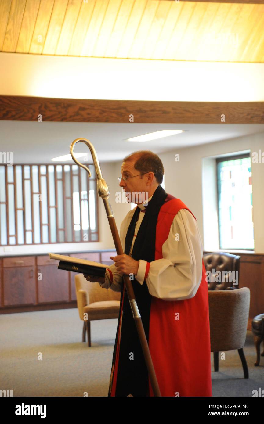 The Bishop of Arkansas Larry R. Benfield enters the sanctuary of St ...