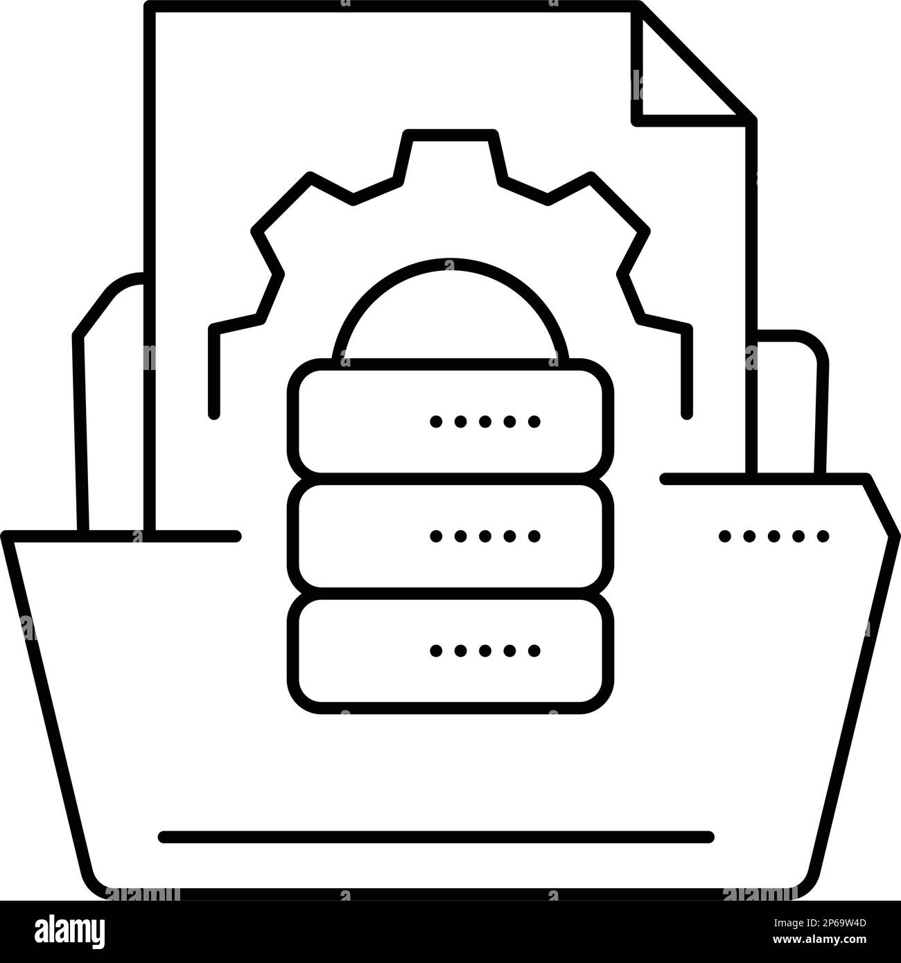 data document paper line icon vector illustration Stock Vector Image & Art - Alamy