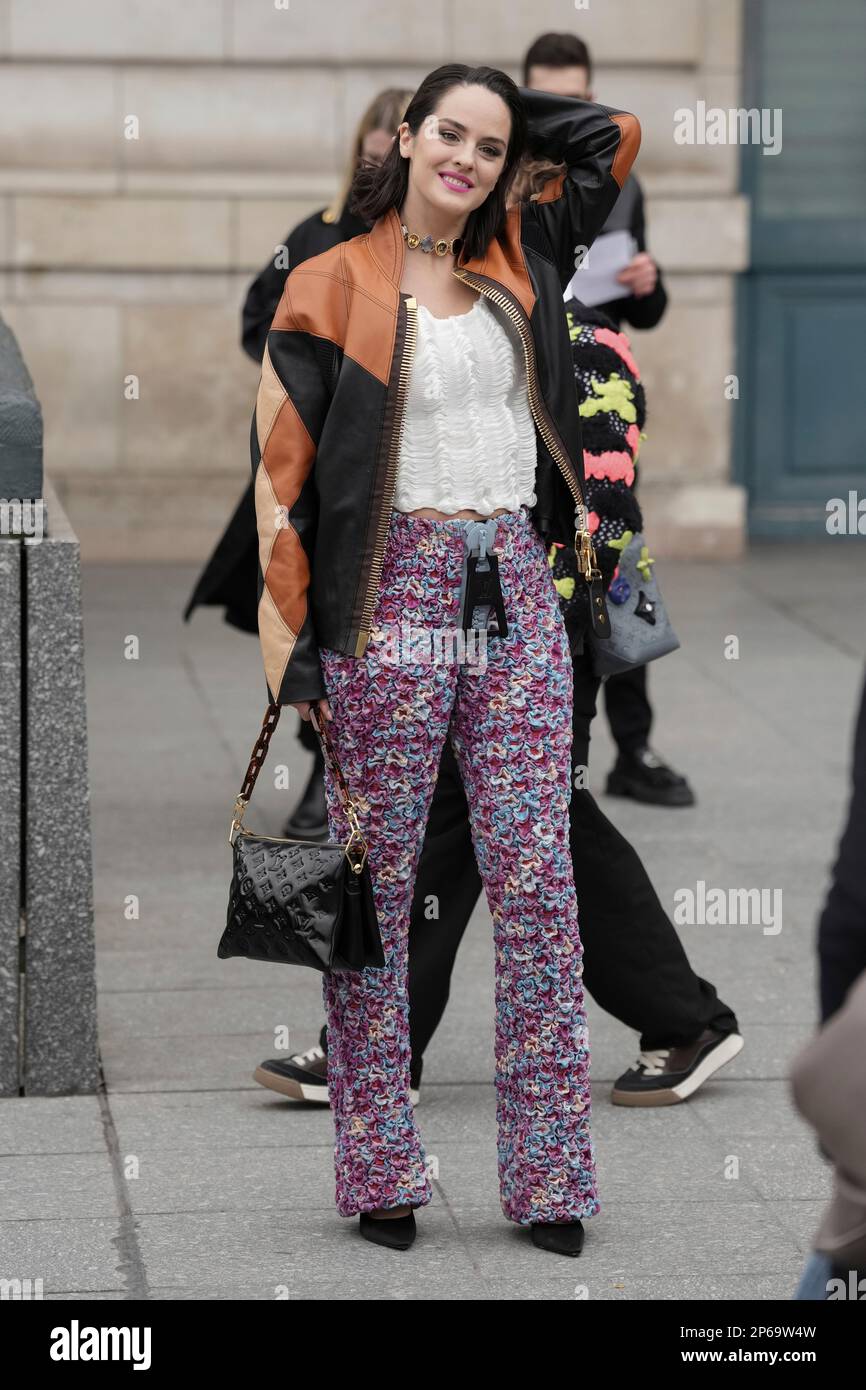 Noemie Merlant arrives for the Louis Vuitton Fall/Winter 2023-2024 ...