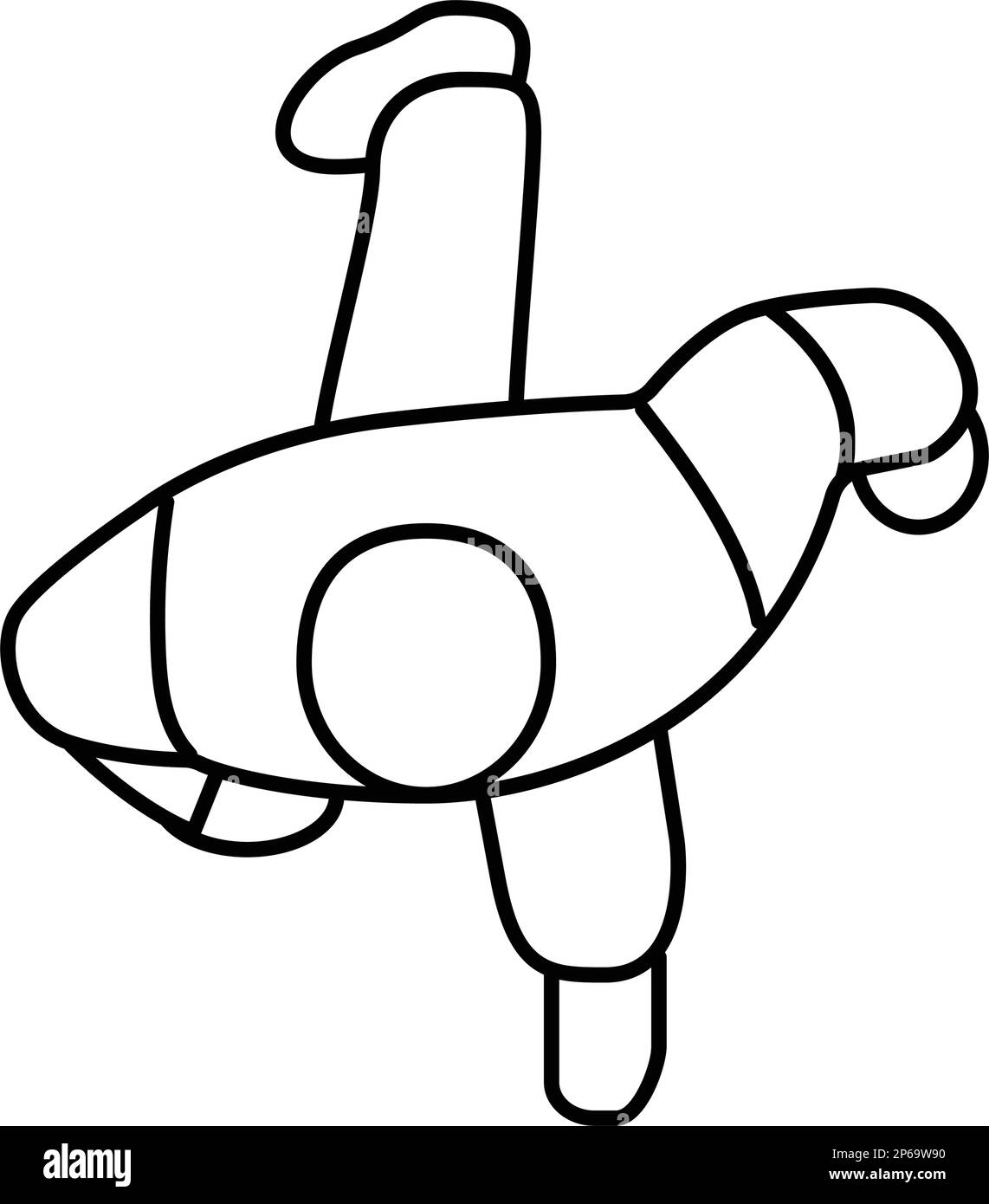 people walking top view line icon vector illustration Stock Vector ...