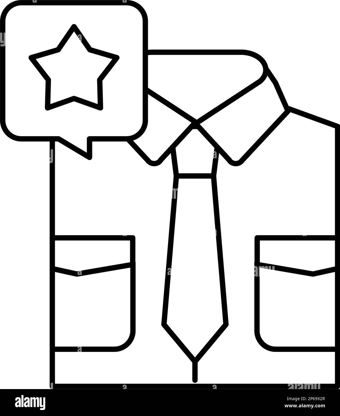 follow the dress code line icon vector illustration Stock Vector Image ...