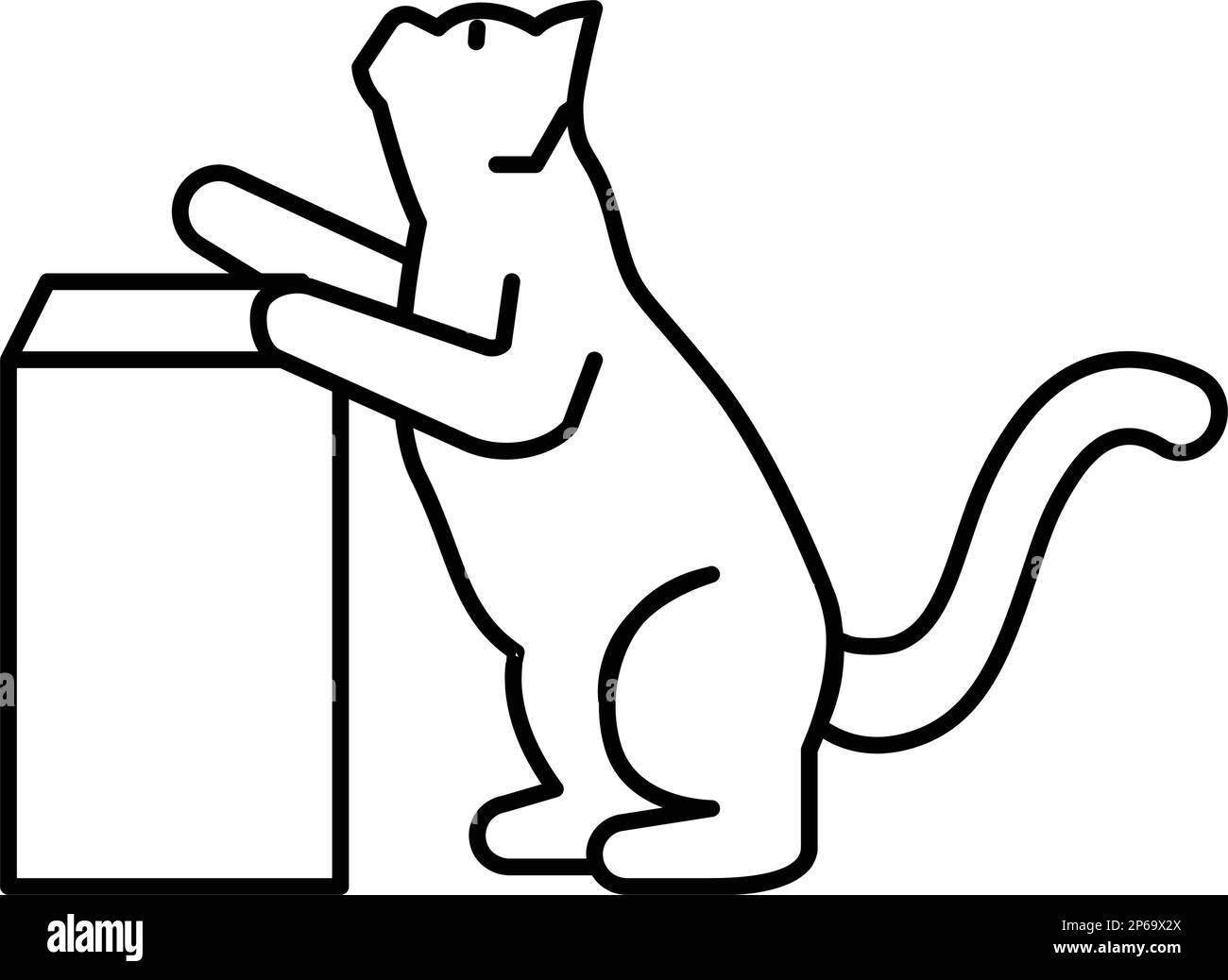 on preposition english line icon vector illustration Stock Vector Image ...