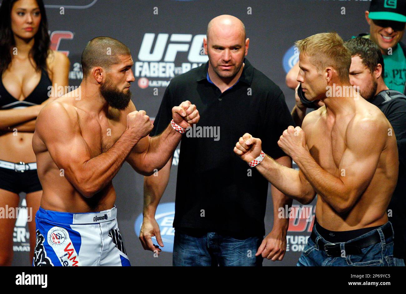Ultimate Fighting Championship fighter Nick Ring, right, and Court ...