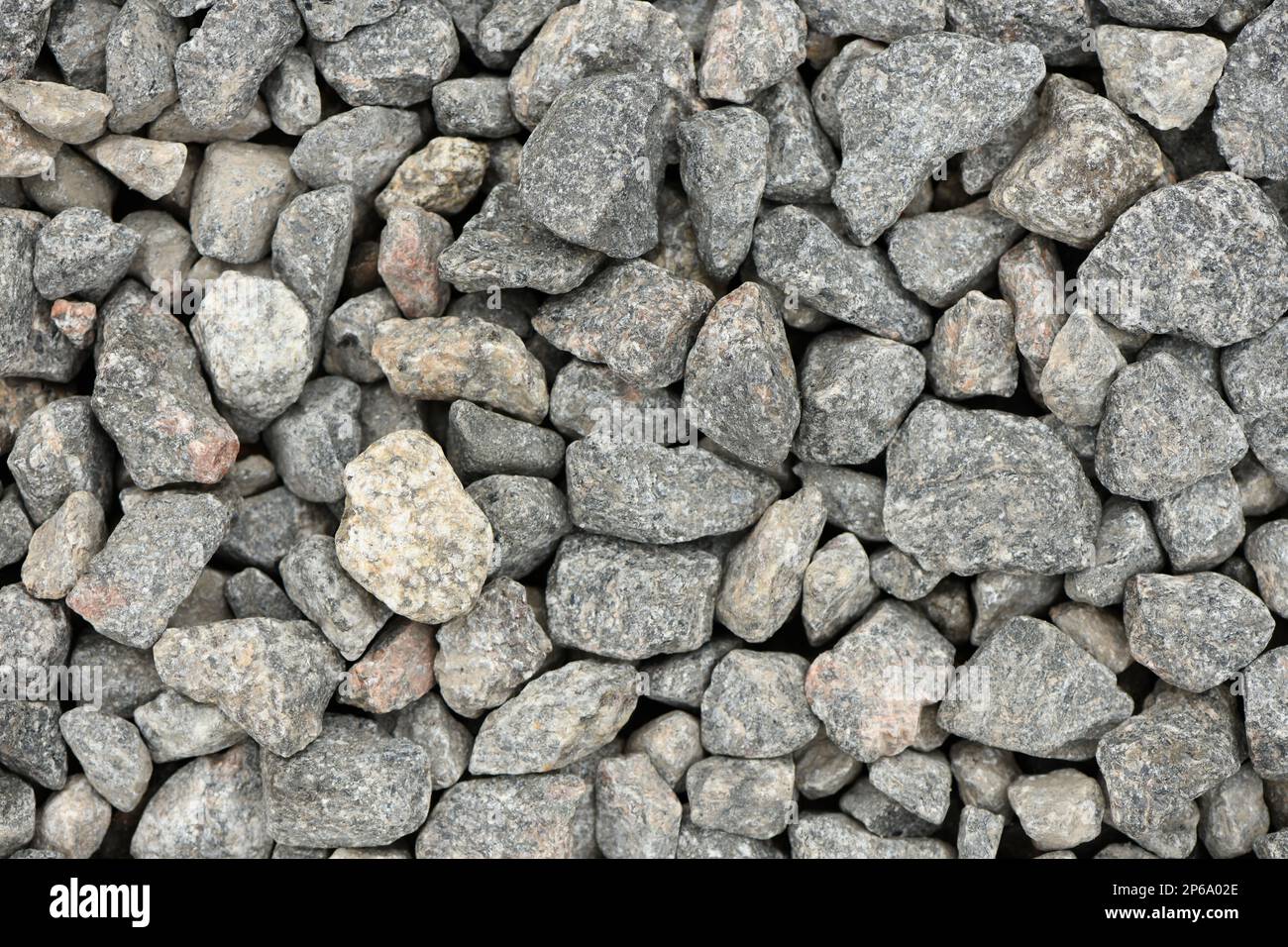 Pile of rubble top view. Top view of gravel or stone. Backdrop of the ...