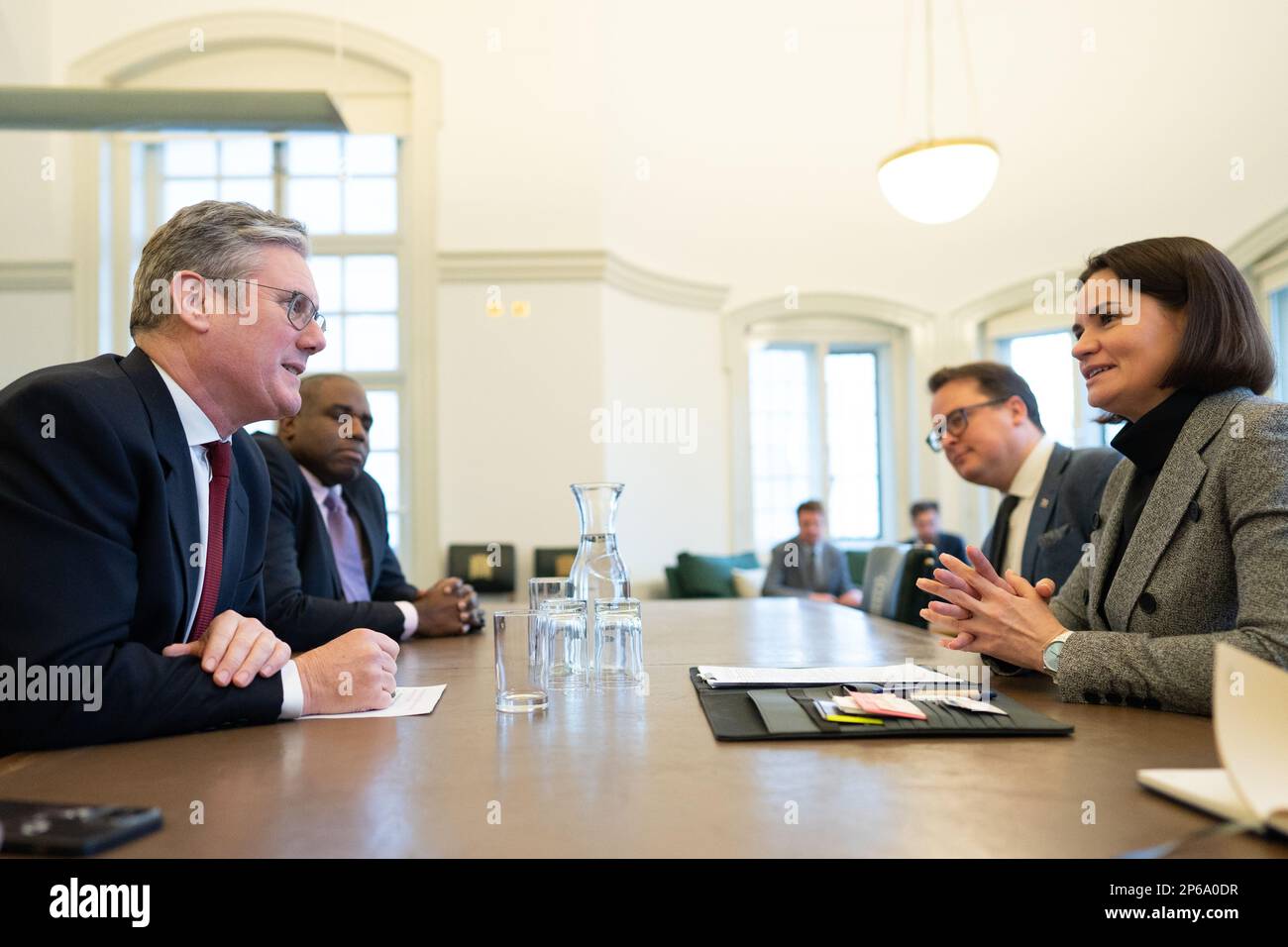 Labour Leader Keir Starmer Meets With Svetlana Tikhanovskaya The