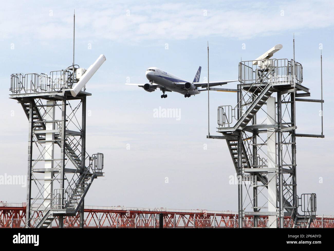 Bird strike system, installed at Tokyo's Haneda International Airport ...