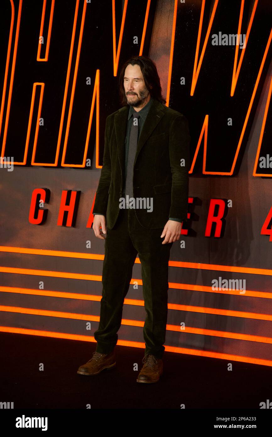 Keanu Reeves. John Wick: Chapter 4, UK Premiere, Cineworld Leicester ...