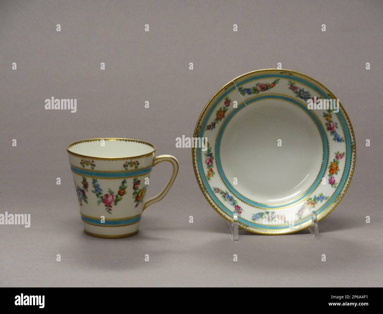 Minton Porcelain Manufactory, Stoke-on-Trent, Cup and Saucer, c. 1825 ...